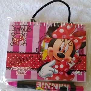 Accessories | Minnie Mouse Pink Autograph Book With Pen | Poshmark